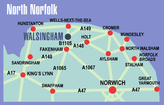map_north-norfolk - The Shrine Of Our Lady Of Walsingham
