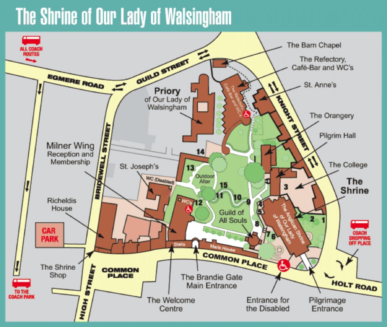 Directions & Travel - The Shrine Of Our Lady Of Walsingham